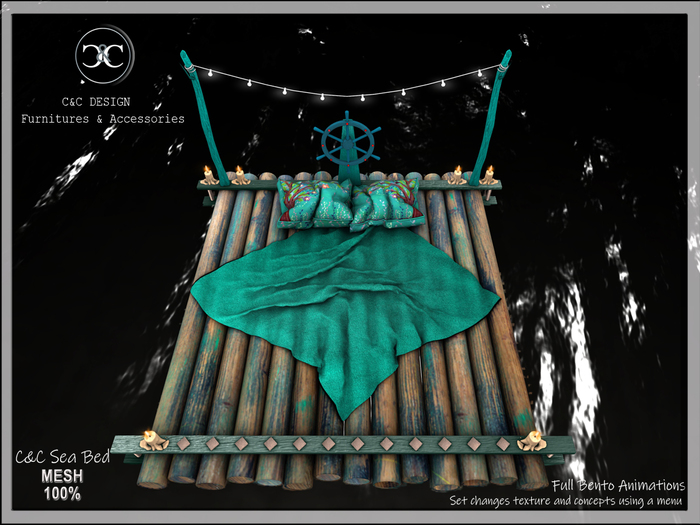 Second Life Marketplace - Raft Bed Couple