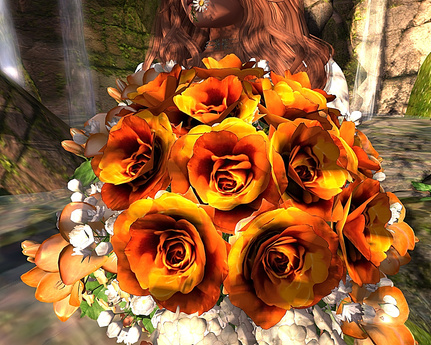 Second Life Marketplace - CJ Rose Bouquet Sunny Rose