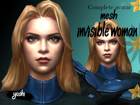 Second Life Marketplace - Avatar mesh Invisible Woman (Fitted mesh)