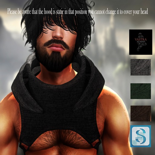 Second Life Marketplace - !Vastra_ANgocha Scarf BROWN!_SIGNATURE!