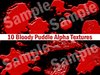 Second Life Marketplace - FULL PERM 10 Blood Puddle Alpha Textures