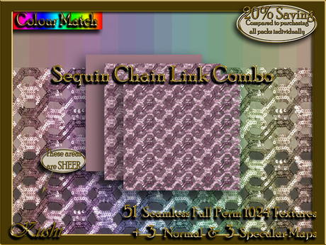 Second Life Marketplace - Sequin Chain Link Combo Textures