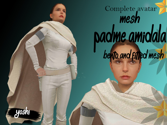 Second Life Marketplace - Avatar mesh Padme Amidala (Bento/Fitted mesh)