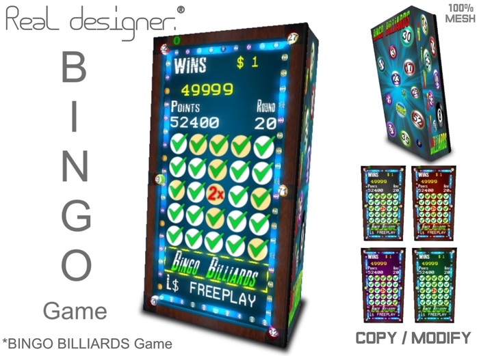 Second Life Marketplace - *BINGO BILLIARDS Game