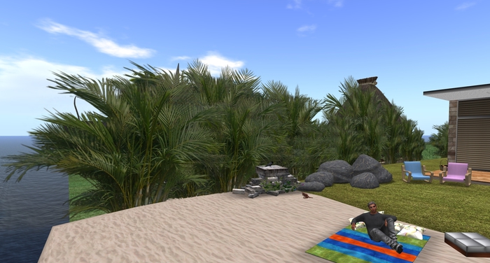 Second Life Marketplace - tropical fern privacy screens - mesh - semi flat