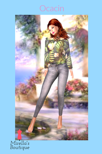 Second Life Marketplace - Summer heat jeans outfit for Ocacin