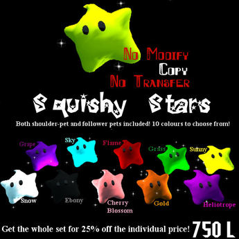 Second Life Marketplace - Squishy Star 10-Pack Box