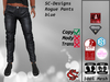 Second Life Marketplace - SC-Designs Rogue Pants blue DEMO