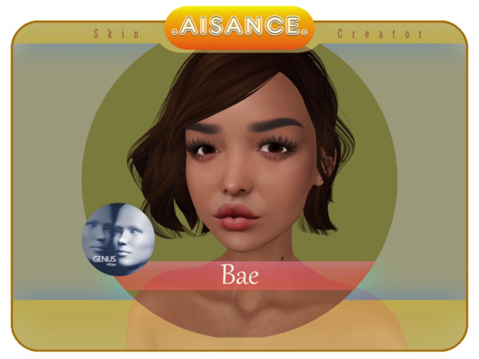 Second Life Marketplace - .AISANCE. GENUS FACE SKIN APPLIER: BAE (FATPACK)