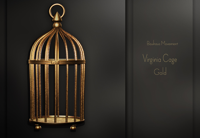 Second Life Marketplace - Bauhaus Movement - Virginia Cage / Gold