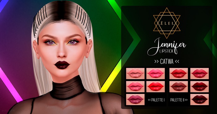 Second Life Marketplace - .E l e i. Jennifer (Lipstick) (Catwa) DEMO ...