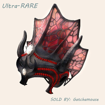 Second Life Marketplace - [The Forge] Drulla Headpiece, Black UltraRare