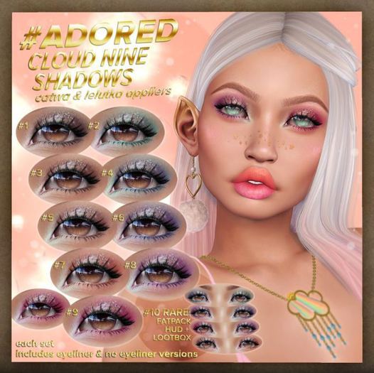 Second Life Marketplace - #ADORED - cloud 9 shadow - #2 minty fresh {catwa}