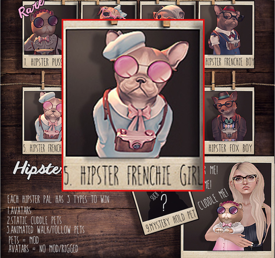 Second Life Marketplace - Birdy/Alchemy - Frenchie (Girl) - Avatar [box]