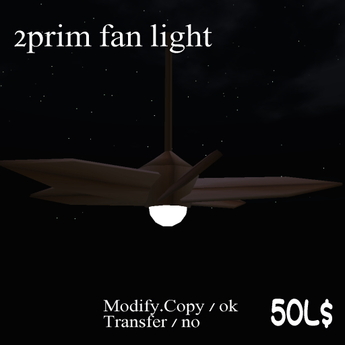 Second Life Marketplace - 2prim fan light