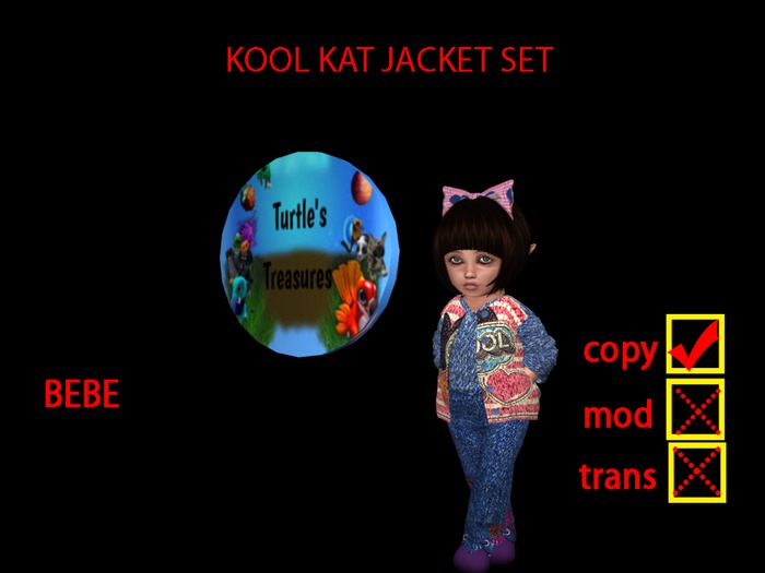Second Life Marketplace - KOOL KAT JACKET SET
