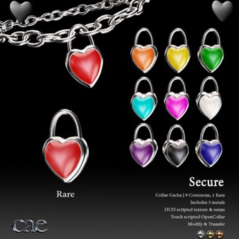 Second Life Marketplace - Cae :: Secure :: Collar :: Aqua