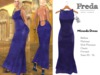 Second Life Marketplace - "Freda" Miranda,sexy long elegant blue ...