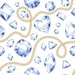 Second Life Marketplace - Gold Chains & Blue Diamonds Texture Seamless CMT
