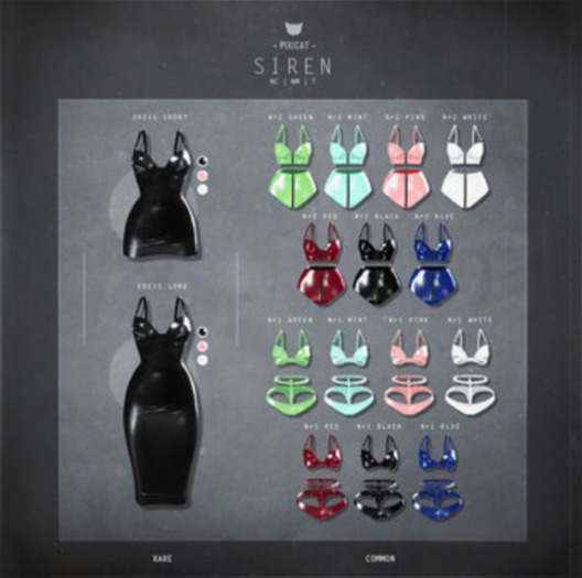 Second Life Marketplace - -Pixicat- Siren.Set nr2 - Pink (Maitreya)