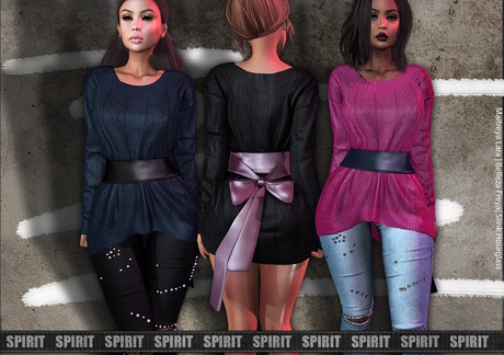 Second Life Marketplace - SPIRIT - Vici sweaterdress [DEMO]