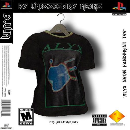 Second Life Marketplace - BUM:: Alynx Neon Handprint Tee