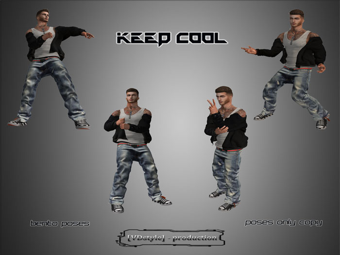 Second Life Marketplace - [VDStyle] Production - "Keep Cool" 4 male ...