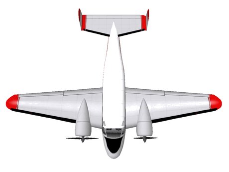 Second Life Marketplace - Aircraft C45 twin engines sculpted + HUD