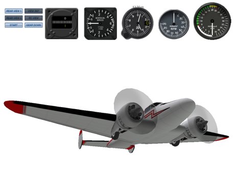 Second Life Marketplace - Aircraft C45 twin engines sculpted + HUD