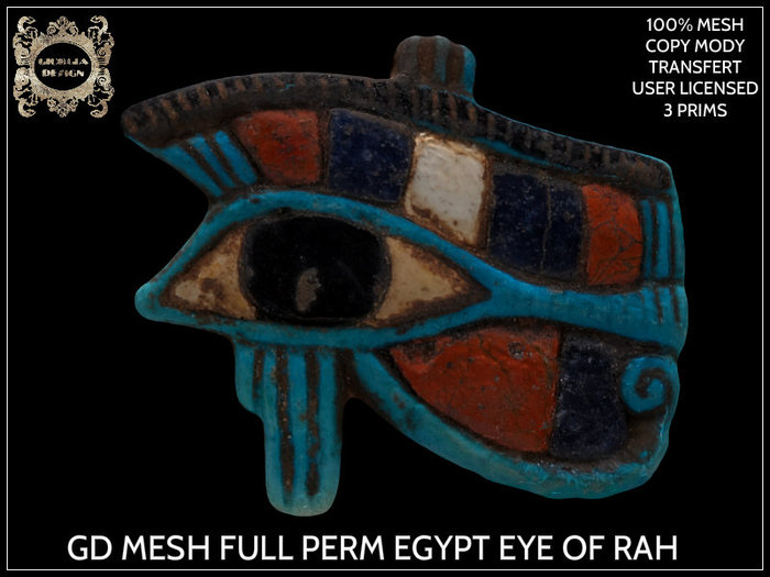 Second Life Marketplace - GD MESH FULL PERM EGYPT EYE OF RAH