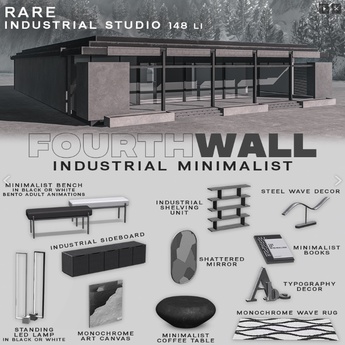 Second Life Marketplace - [FOURTH WALL] Industrial Studio RARE