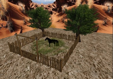 Second Life Marketplace - Horse Paddock - Pferde Gatter Zaun
