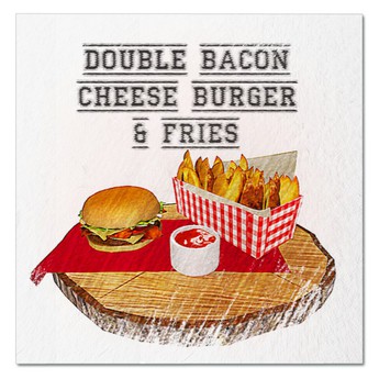 Second Life Marketplace - [FP] DFS Double Bacon Cheese Burger & Fries ...