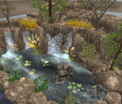 Second Life Marketplace - * NEW * Waterfall Land Decor