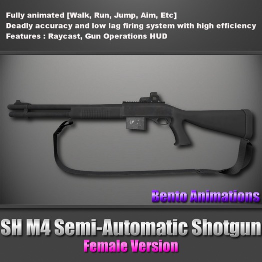 Second Life Marketplace - SH M4 Semi-Automatic Shotgun (Female Version)