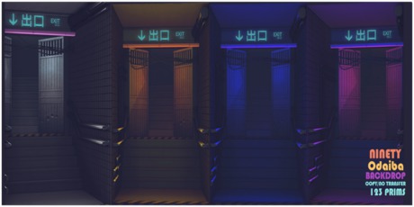Second Life Marketplace - ninety - Odaiba Backdrop ( lights )