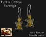 Second Life Marketplace - .:CUDA:. Turtle Citrine Birthstone Earrings