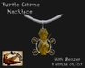 Second Life Marketplace - .:CUDA:. Turtle Citrine Birthstone Necklace