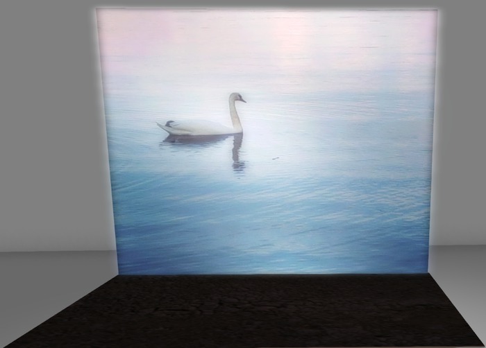 Second Life Marketplace - Minh's backdrop - Finnish lake and swan