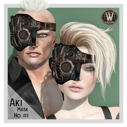 Second Life Marketplace - Wicca's Wardrobe - Aki Mask No. 1 [BOXED]