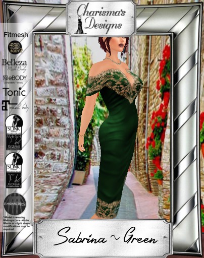 Second Life Marketplace - Charisma's Designs Sabrina Green
