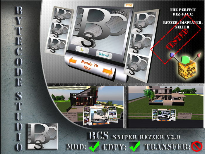 Second Life Marketplace - BCS Sniper Rezzer v2.0 Station House Vendor ...