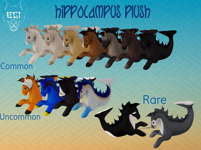 Second Life Marketplace - EGI Hippocampus Plush - Gruello COMMON