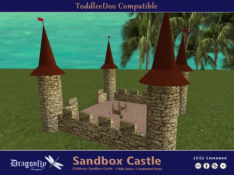Second Life Marketplace - :.D~T.: - Sandbox Castle Playground (for ...