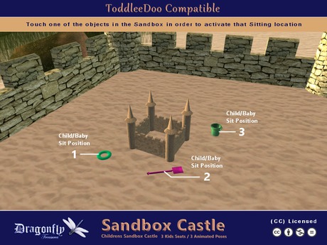 Second Life Marketplace - :.D~T.: - Sandbox Castle Playground (for ...