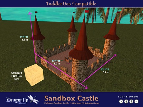 Second Life Marketplace - :.D~T.: - Sandbox Castle Playground (for ...