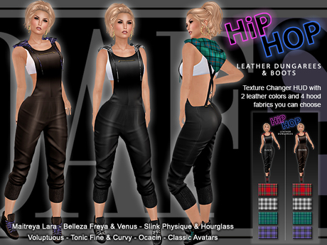 Second Life Marketplace - HiP HOP Dungarees - Maitreya - Belleza ...
