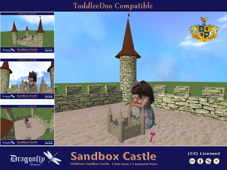 Second Life Marketplace - :.D~T.: - Sandbox Castle Playground (for ToddleeDoo)