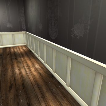 Second Life Marketplace - Z@K Sculpted Wainscoting wood panel 1 prim ...