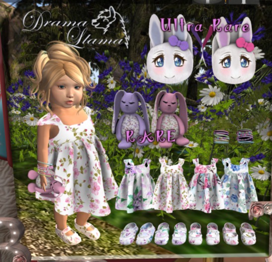 Second Life Marketplace - Drama Libre: DLC RARE Bunny, Dress and Shoes ...